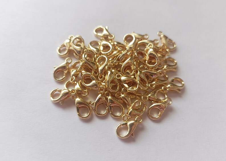 6pcs/bag Lobster Clasp 18k Gold Filled jewelry Clasps for Jewelry ...