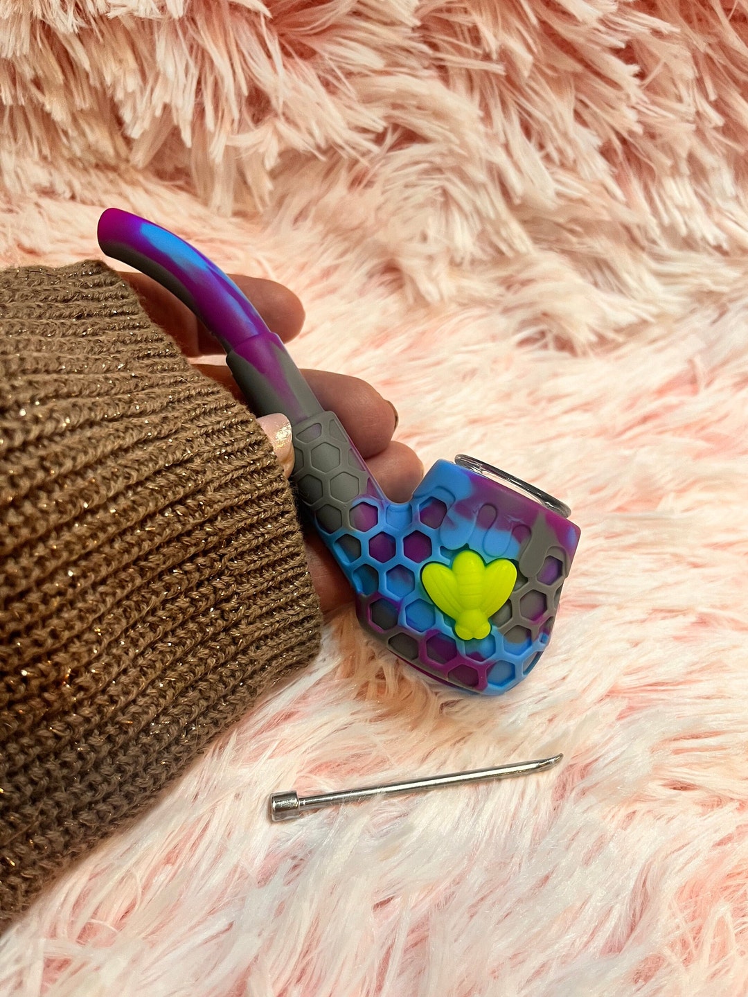Bee Sherlock Silicone Pipe Silicone Hand Pipe Colorful Silicone Pipe ...