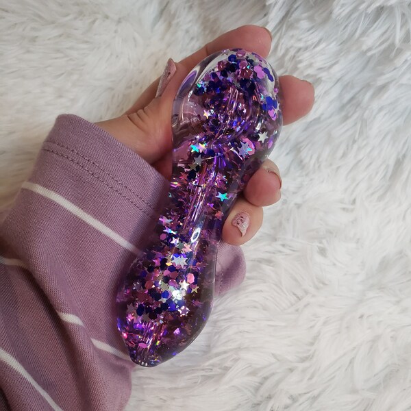 Purple Glass Pipe - Etsy