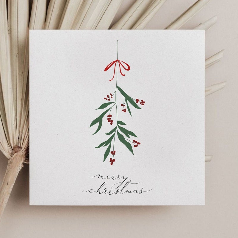 Simple Holiday Card - Etsy