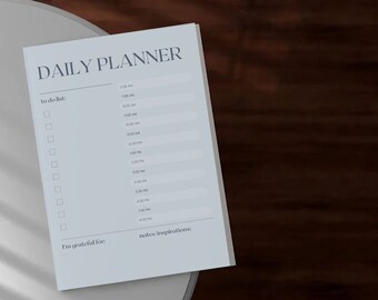 Minimalist Printable Pink Daily and Weekly Planner, Printable Agenda ...