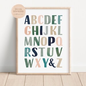 Alphabet Poster, ABC Poster, Educational Posters, ABC Print, Classroom ...
