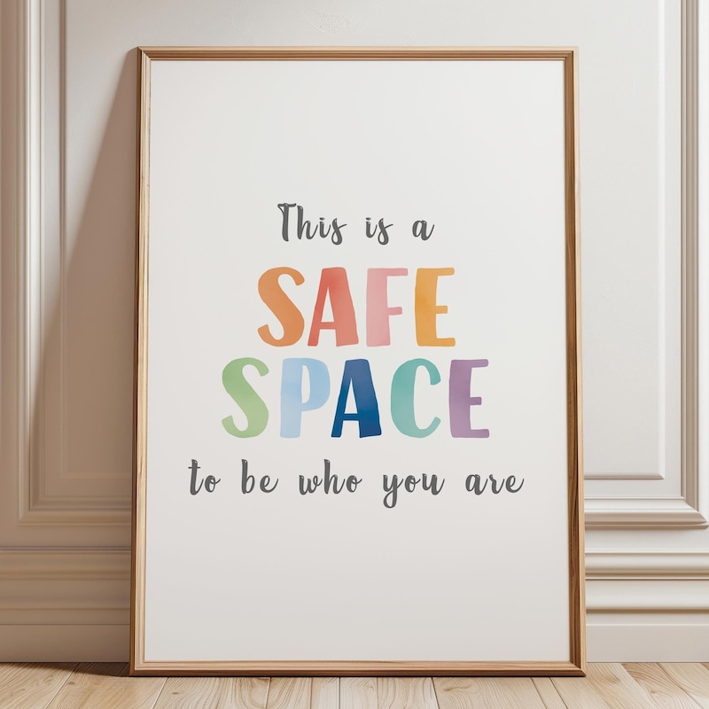 Safe Space Sign - Etsy