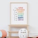 Kids Positive Affirmation Wall Art, Daily Affirmations Poster, Positive ...