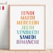French Educational Poster, French Classroom Printables, Days of the ...