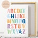 Rainbow Alphabet Poster ABC Print Nursery Alphabet Printable - Etsy