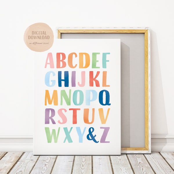 Alphabet Art - Etsy