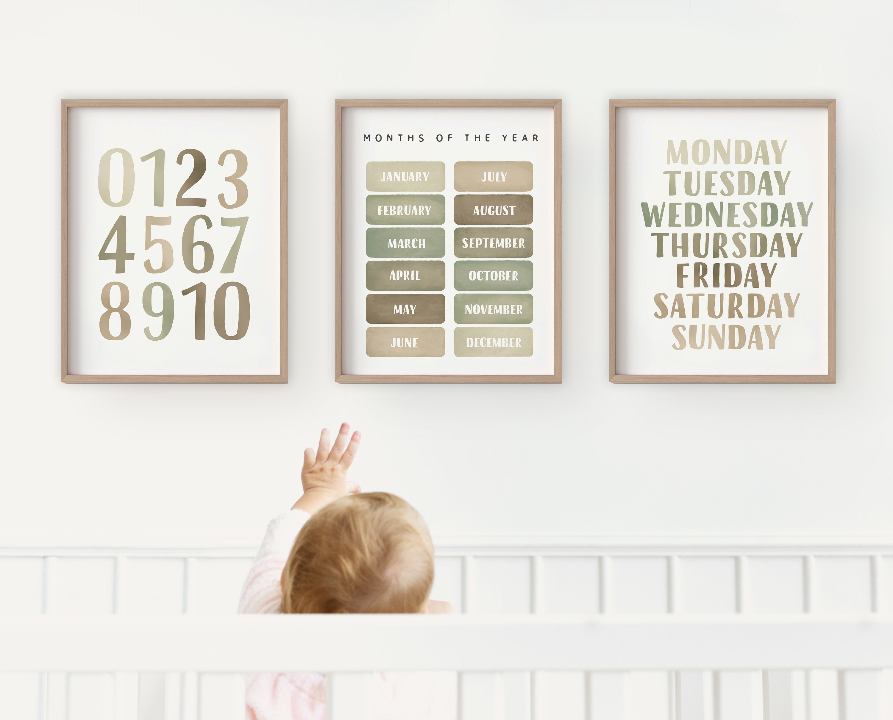 Set of Educational Posters 8 Homeschool Prints Montessori - Etsy