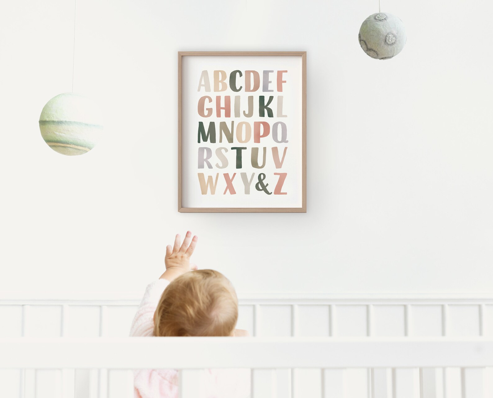 Neutral Alphabet Poster, Watercolour Alphabet, ABC Print, Nursery ...