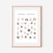 Animal Tracks Poster, Neutral Nursery Wall Decor, Playroom Poster ...