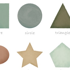 Earth Tones Educational Posters Set, 15 Homeschool Prints, Montessori ...