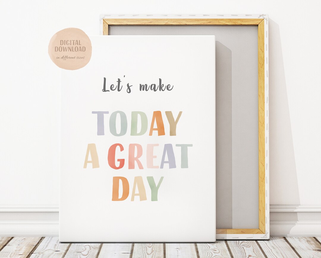 Rainbow Classroom Poster, Affirmation Poster, Nursery Print, Play Room ...