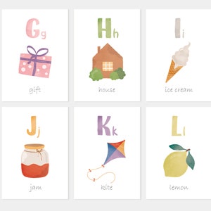 Printable Alphabet Flash Cards, Classroom Decor, Toddlers Preschool ...