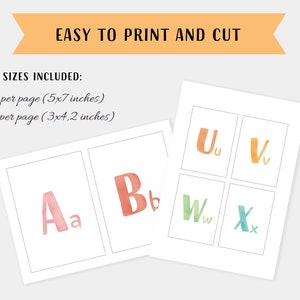 ABC Flash Cards, Educational Cards, A-Z Cards, Learn Abcs, Alphabet ...