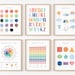 Classroom Decor Bundle, Set of 6 Educational Posters, Montessori ...