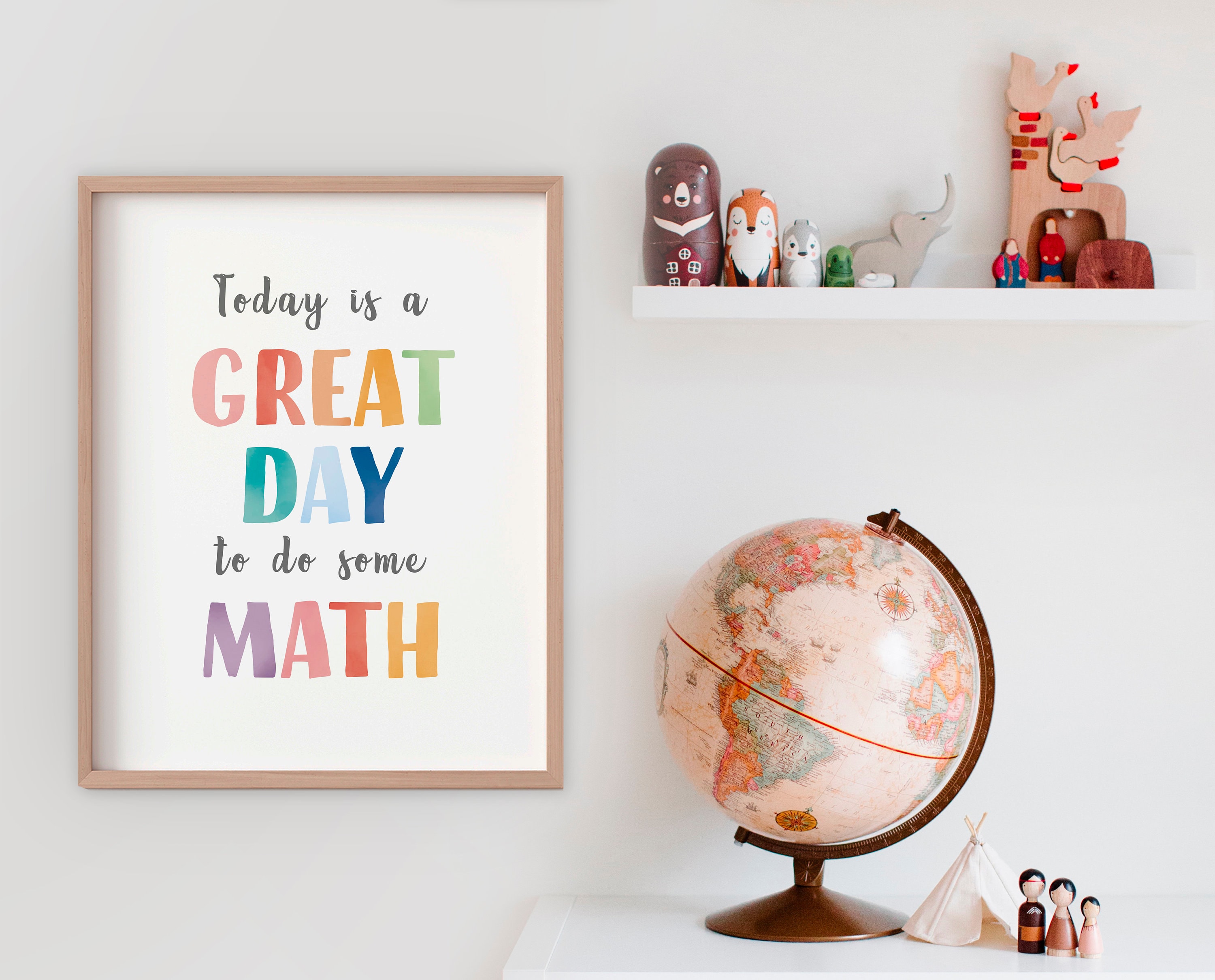 Rainbow Math Poster: Watercolor Classroom Decor (digital Download) - Etsy