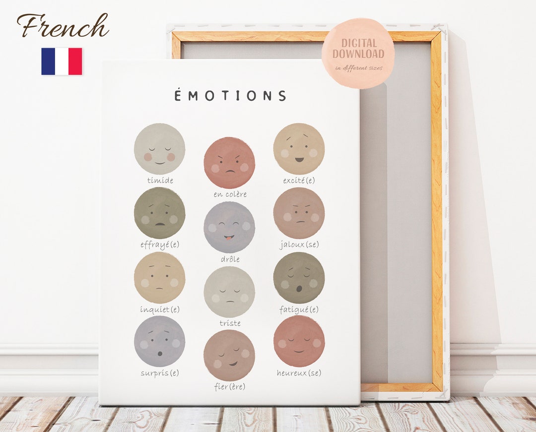 French Educational Poster, French Classroom Printables, Playroom Poster ...