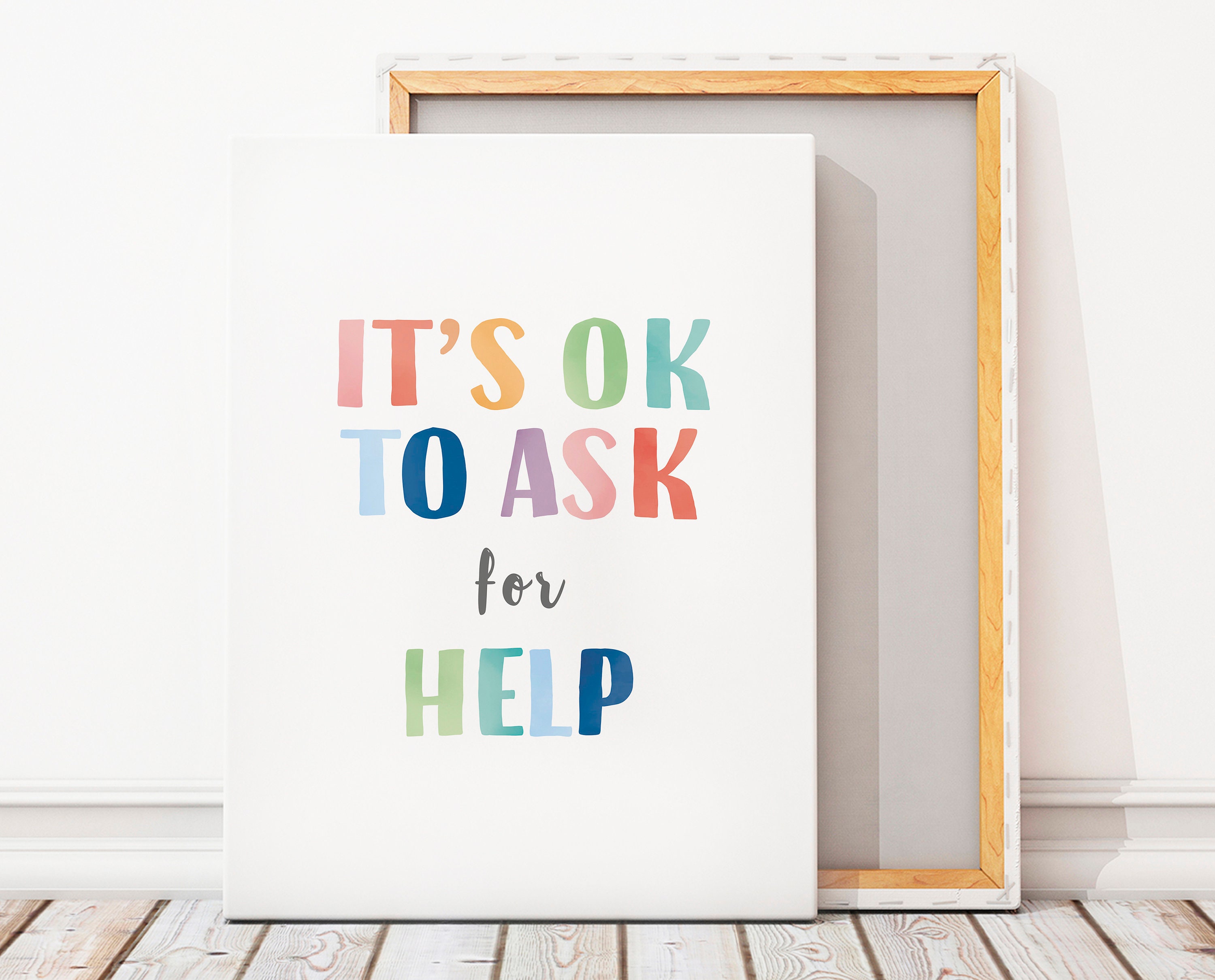 Rainbow Calming Corner Poster: Therapy Office Decor (digital Download ...