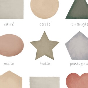 French Educational Poster, French Classroom Printables, Shapes Poster ...