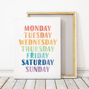 Set of 6 Educational Posters, Homeschool, Alphabet and Numbers ...