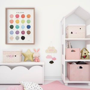 Colors Educational Poster, Montessori Poster, Learn Colors, Classroom ...