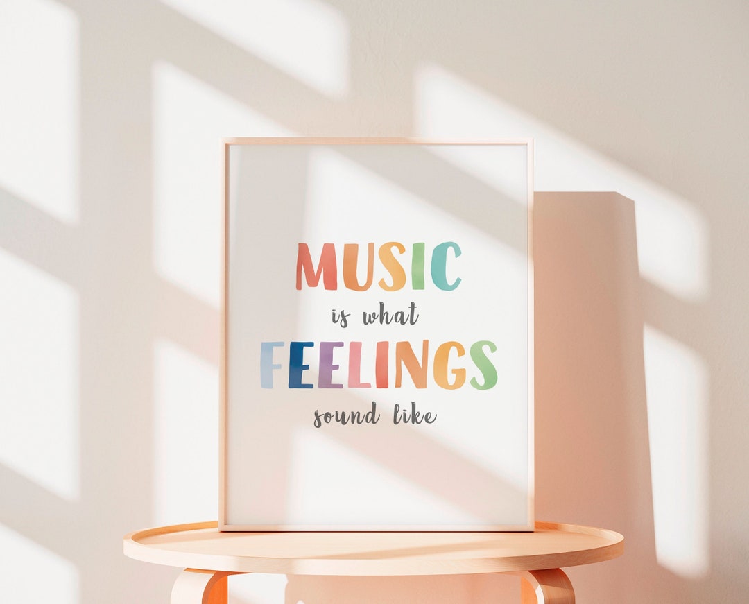 Music Poster Music Class Poster Homeschool Decor Rainbow - Etsy
