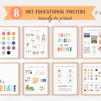 Principles of Art Classroom Printable Posters, Art Classroom Decor ...