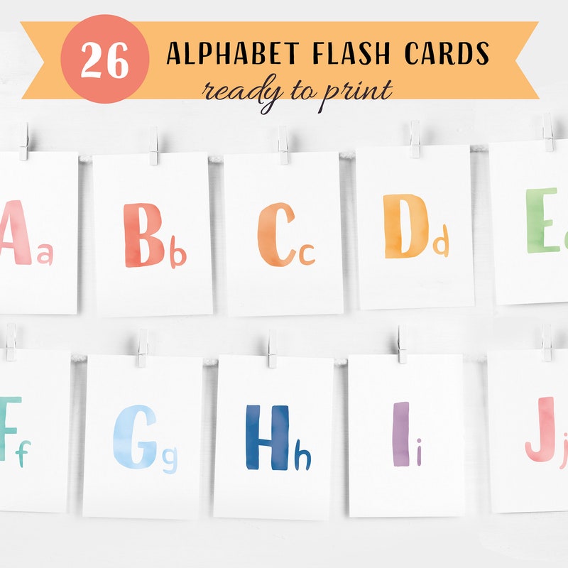 2345 Abcd Response Cards - Etsy Canada