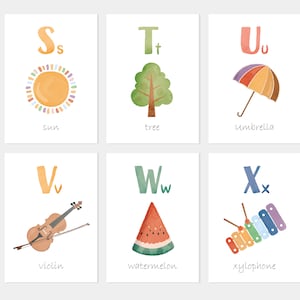 Printable Alphabet Flash Cards, Classroom Decor, Toddlers Preschool ...