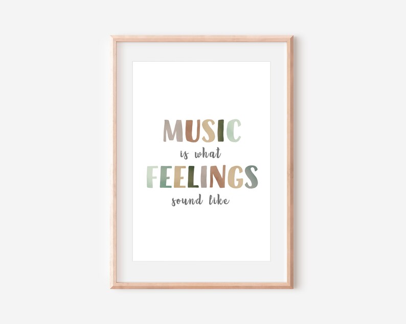 Music Poster, Music Class Poster, Homeschool Decor, Neutral Musical ...