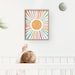 Watercolor Sun Poster, Sun Playroom Decor, Watercolour Nursery Prints ...