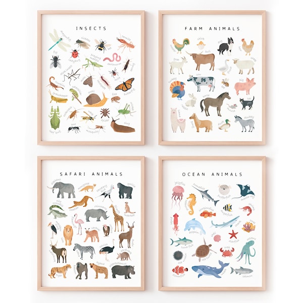 Animal Poster - Etsy