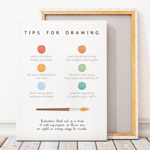Rainbow Classroom Decor, Educational Posters, Tips for Drawing, Art ...