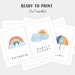 16 Weather Cards | Montessori Flashcards | Pre-school Cards | Rainbow ...