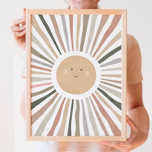 Set of 6 Nursery Posters, Neutral Kids Room Decor, Toddler Educational ...