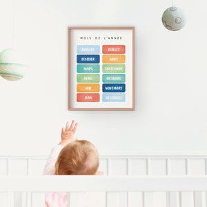 French Educational Poster, French Classroom Printables, Months of the ...