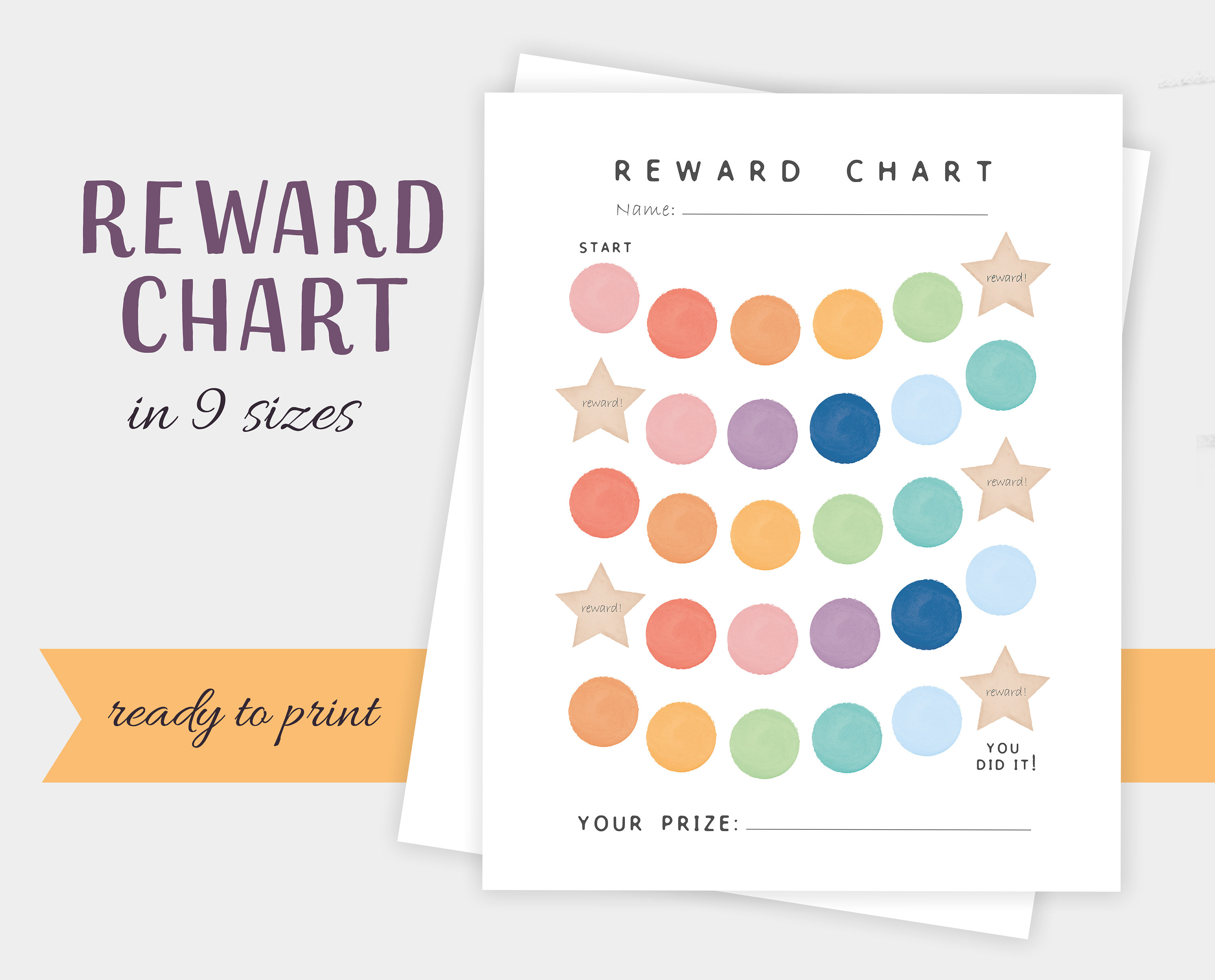 Reward Chart Toddler Reward Chart Reward Chart Printable - Etsy