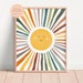 Sun Playroom Poster, Watercolor Sun Print, Watercolor Nursery Decor ...