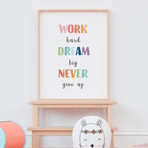 Rainbow Classroom Poster: Growth Mindset Affirmations (digital Download ...