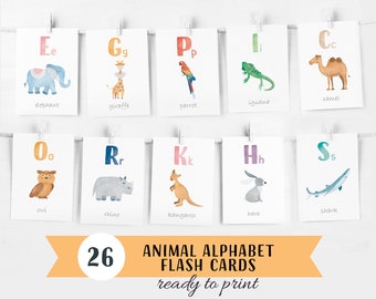 Printable Alphabet Flash Cards, Classroom Decor, Toddlers Preschool ...