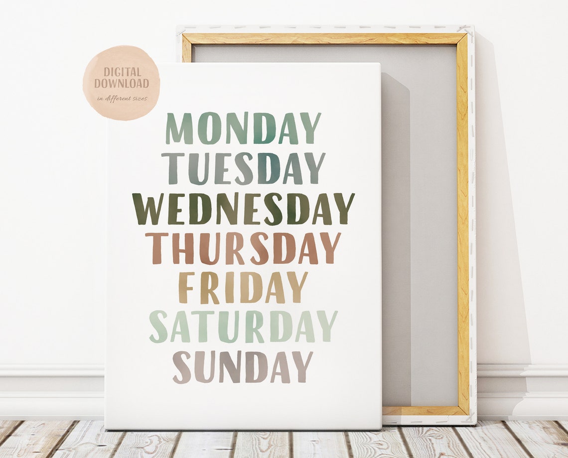 Earth Tones Set of 6 Nursery Posters, Neutral Kids Room Decor, Toddler ...