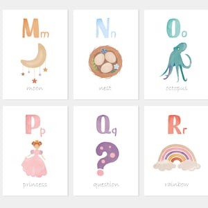 Printable Alphabet Flash Cards, Classroom Decor, Toddlers Preschool ...