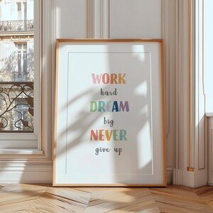 Rainbow Classroom Poster, Growth Mindset, Kids Positive Affirmation ...