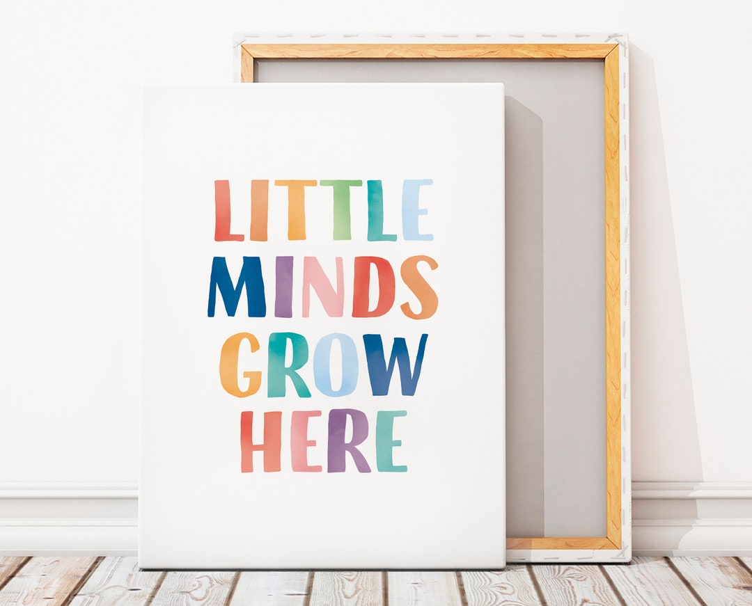 Rainbow Classroom Poster, Growth Mindset, Kids Positive Affirmation ...