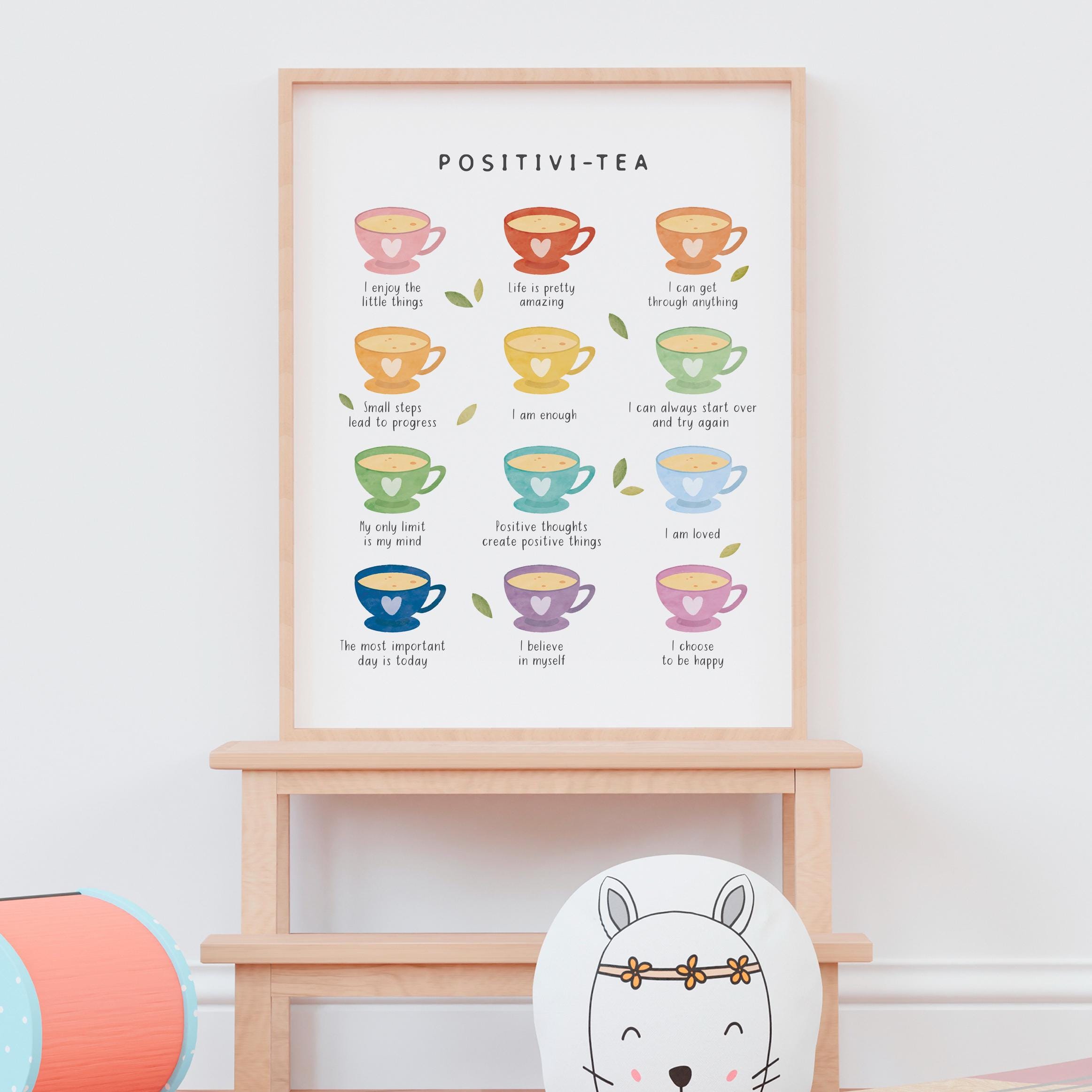 Positivi-tea Print: Growth Mindset, Mental Health Decor (digital ...