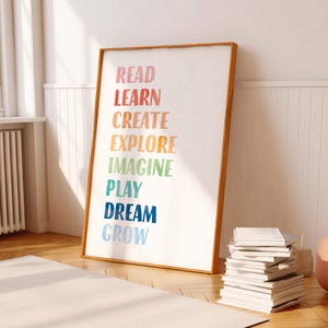 Set of 6 Playroom Posters, Vibrant Sun Poster, Nursery Wall Decor, Baby ...