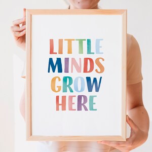 Rainbow Classroom Poster, Growth Mindset, Kids Positive Affirmation ...