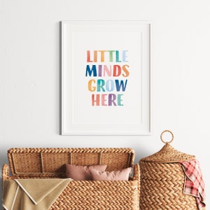 Rainbow Classroom Poster, Growth Mindset, Kids Positive Affirmation ...