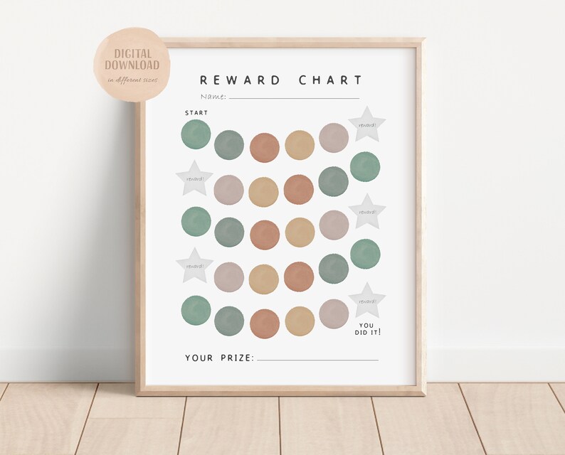 Reward Chart, Toddler Reward Chart, Reward Chart Printable, Kids ...