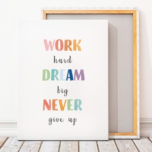 Rainbow Classroom Poster: Growth Mindset Affirmations (digital Download ...